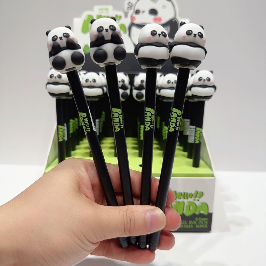 3 pcs/lot 0.5mm Cute Panda Animal Gel Pens For Writing School Office ...