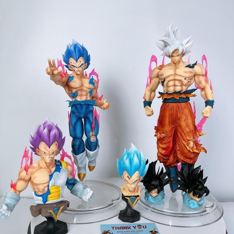 Dragon Ball Vegeta Goku Model Infinity 2 Heads Replace 35cm Extremely ...