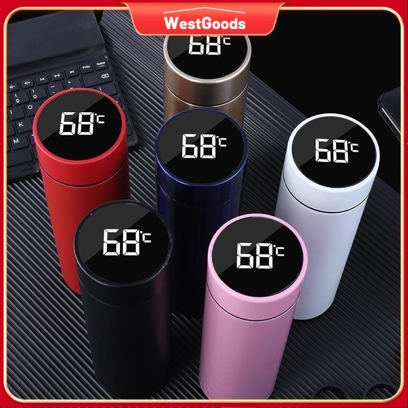 WG 500ml Thermal Aqua Flask Tumbler Smart Led Temperature Display ...