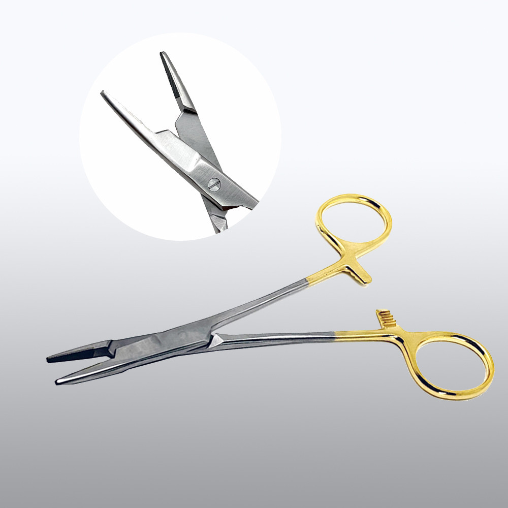 Dental Needle Holder with Scissors TC Multifunctional with Scissors ...