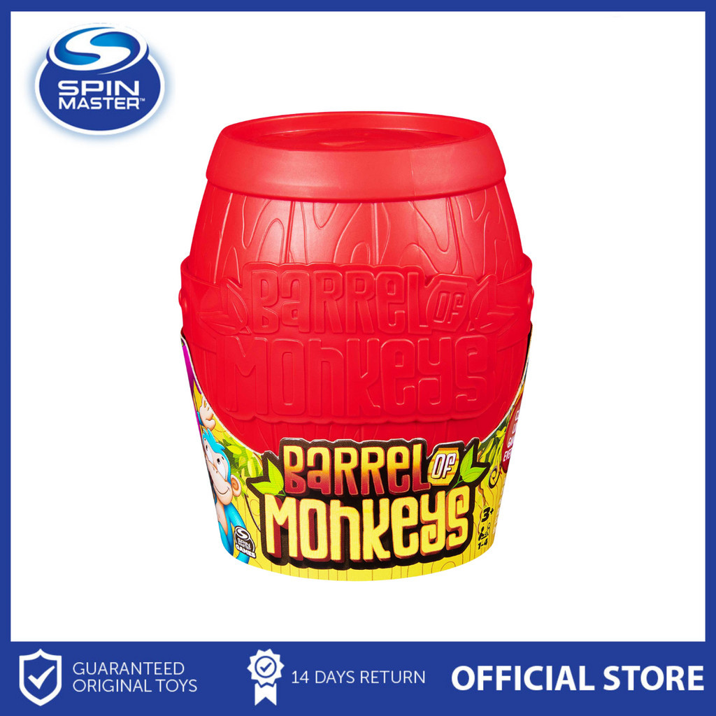 Barrel of Monkeys Mini Figures Retro Linking Family Game | Preschool ...