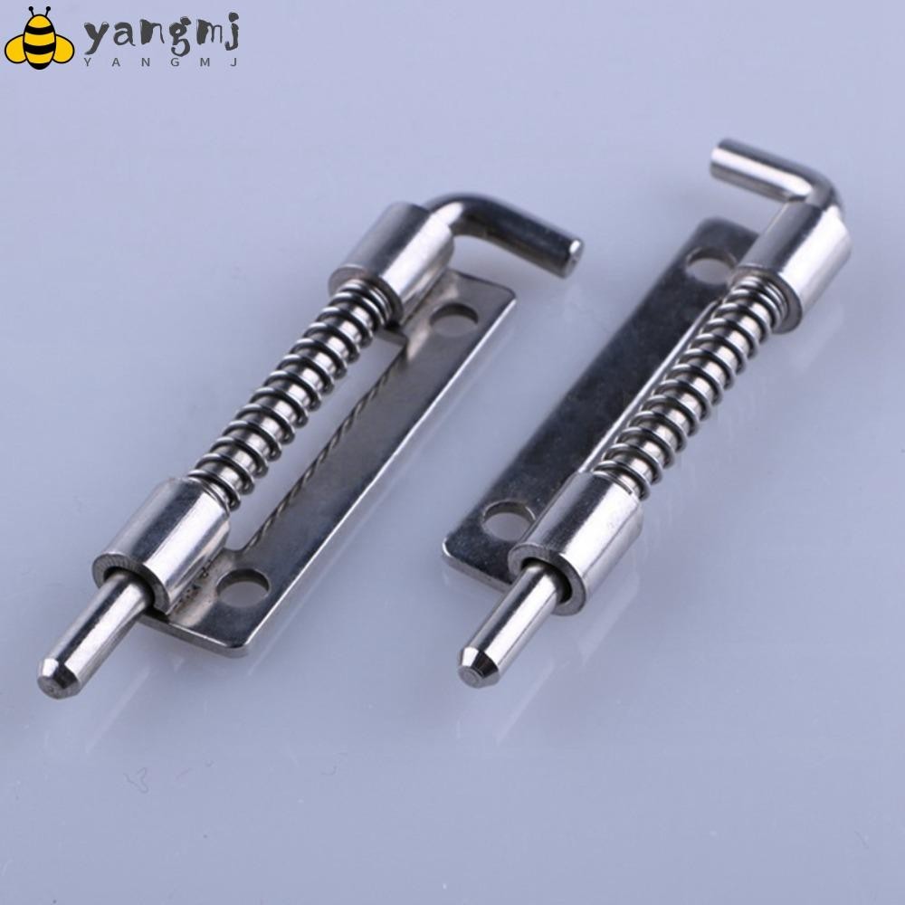 YANGMJ Spring Loaded Door Lock Bolts, Padlock Clasp Stainless Steel ...