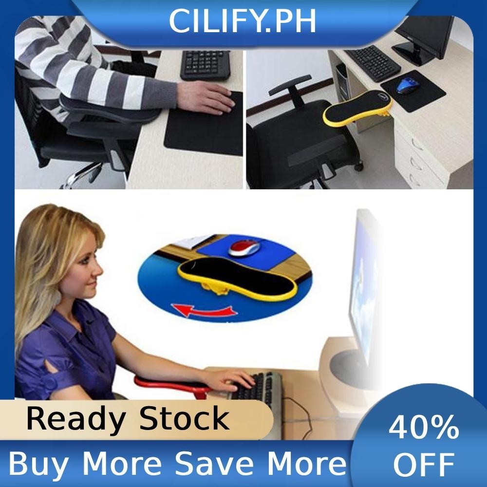 Desk Attachable Cmputer Table Arm Support Mouse Pads Arm Wrist Rests ...