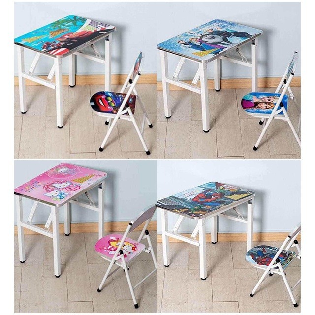 Cartoon Character Study Table and Chair Set For Kids | Shopee Philippines