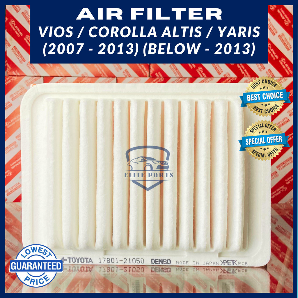 AIR FILTER FOR TOYOTA COROLLA ALTIS (2008 - 2019) / VIOS (2007 - 2013 ...