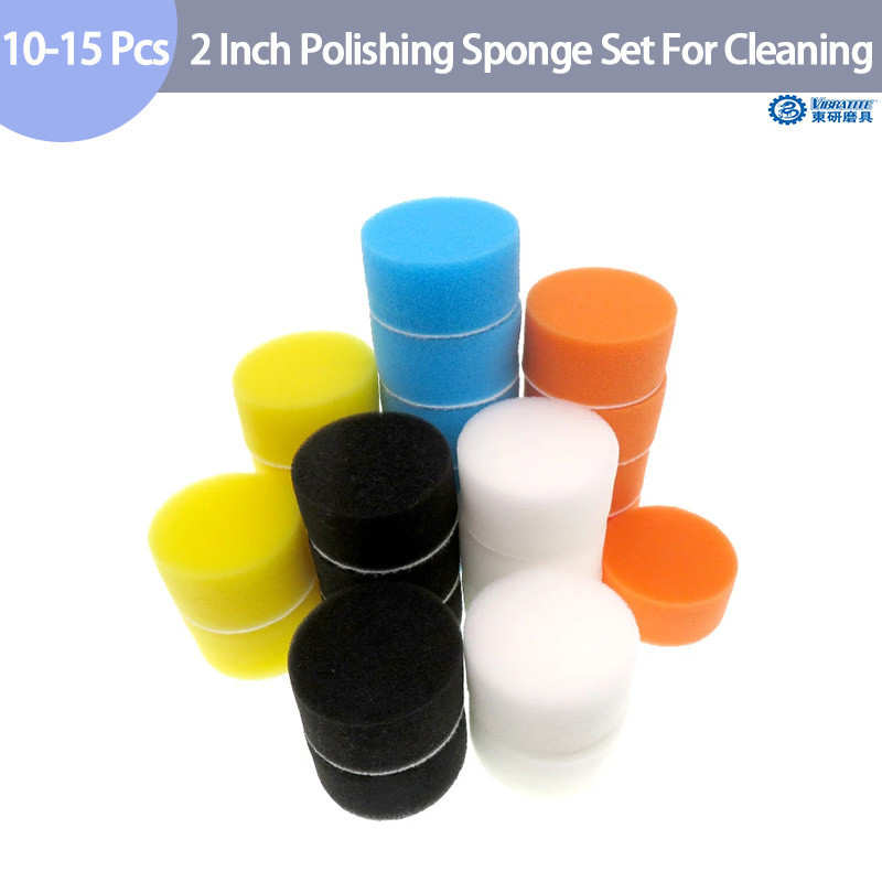 2 Inch Polishing Pad Sponge Mini Detailing Buffing Pads 50mm Hook and ...
