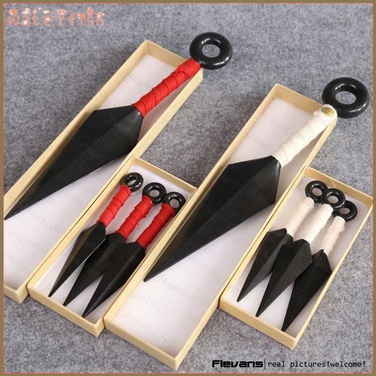 25cm Narut orotating shuriken Anime Naruto Plastic Kunai Ninja Cosplay ...