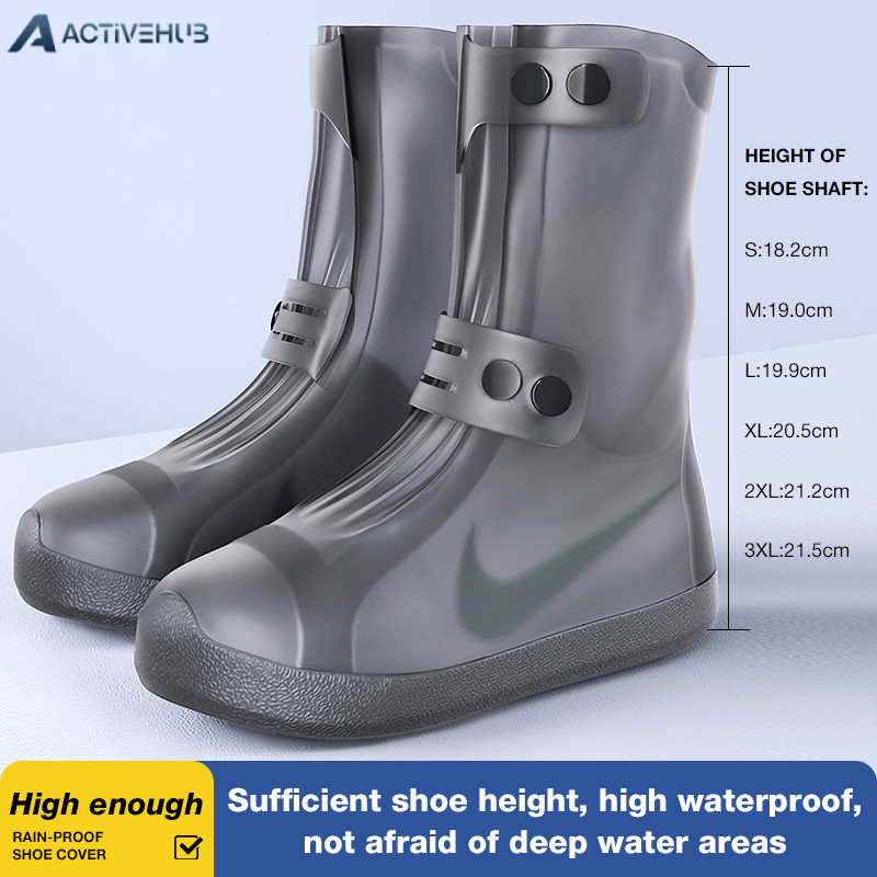 Ufitness 1Pair Waterproof Rain Boots Anti -Slip Wear -Resistant Zipper ...