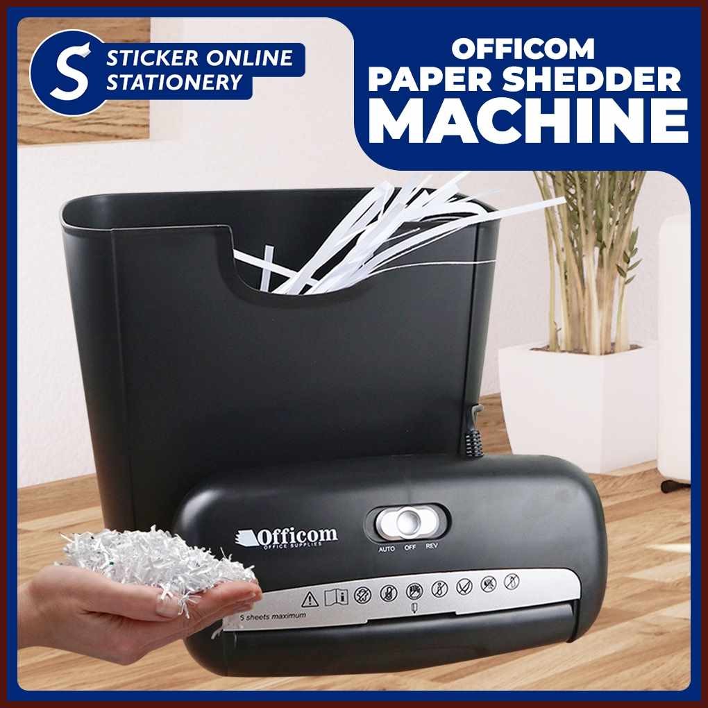 Paper}tW[Shredder.Z@601s`N;Strips&Shredding&Machine&10L&Black&Bin Auto ...