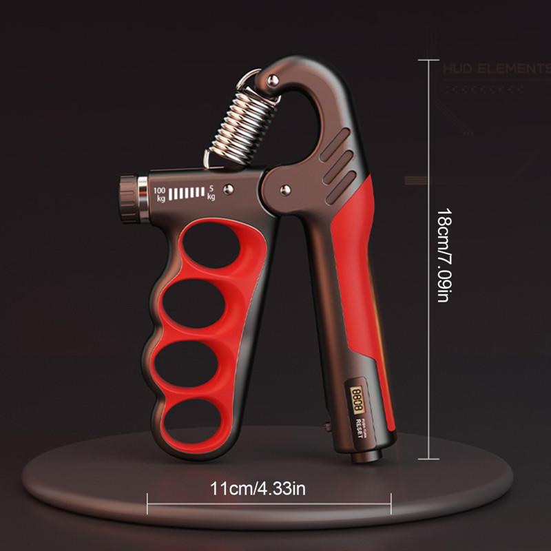 Grip Strengthener With Adjustable Strength Electronic Counting Adult ...