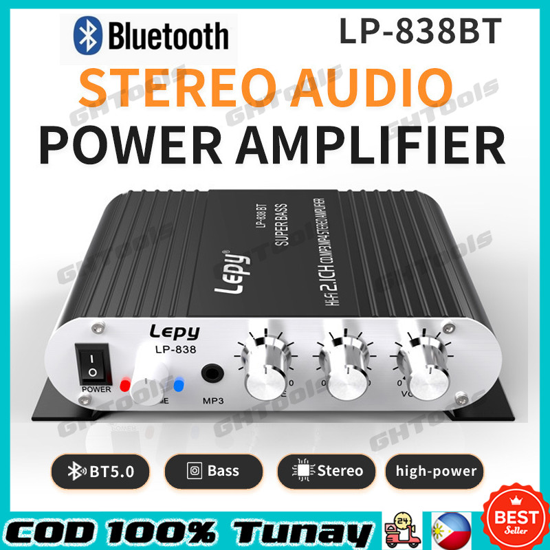 Mini Lepy LP-838 12V Hi-Fi Stereo Mega Bass Car Amplifier Audio ...