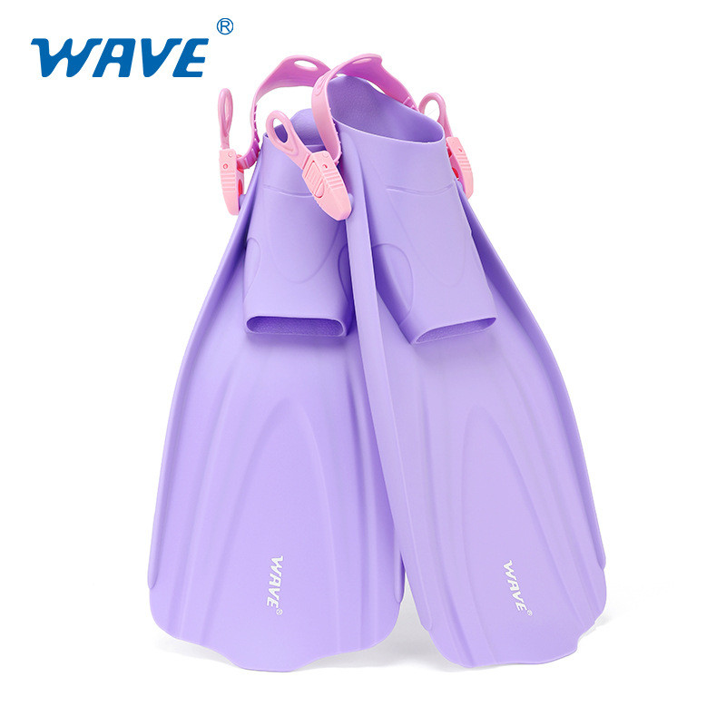 WAVE Adjustable Pro Diving Fins for Men Women Silicone Long Submersible ...