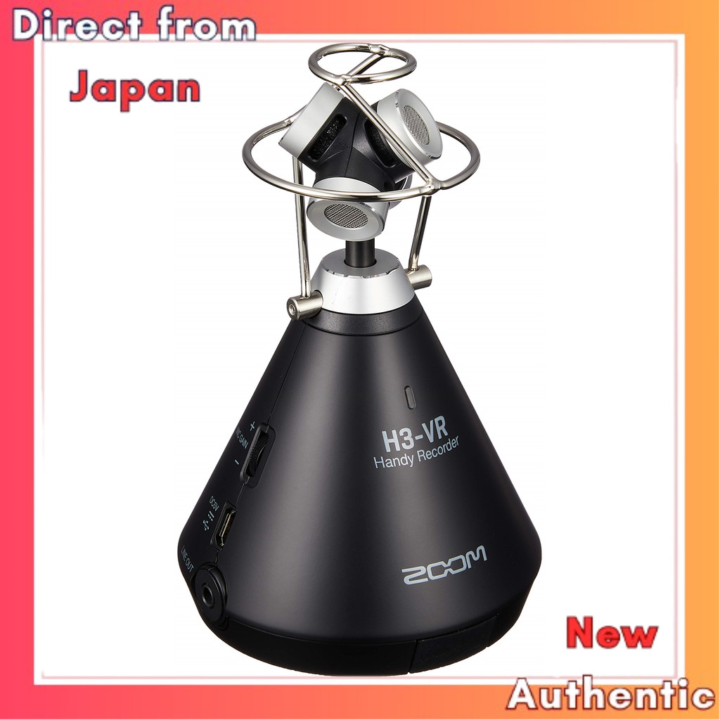 ZOOM Zoom H3-VR Handy Recorder Black Black Binaural VR Spatial Audio ...