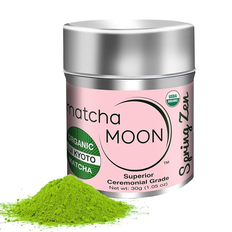 Matcha Moon Spring Zen 30g Kyoto Uji Matcha Organic Organic Ceremonial ...