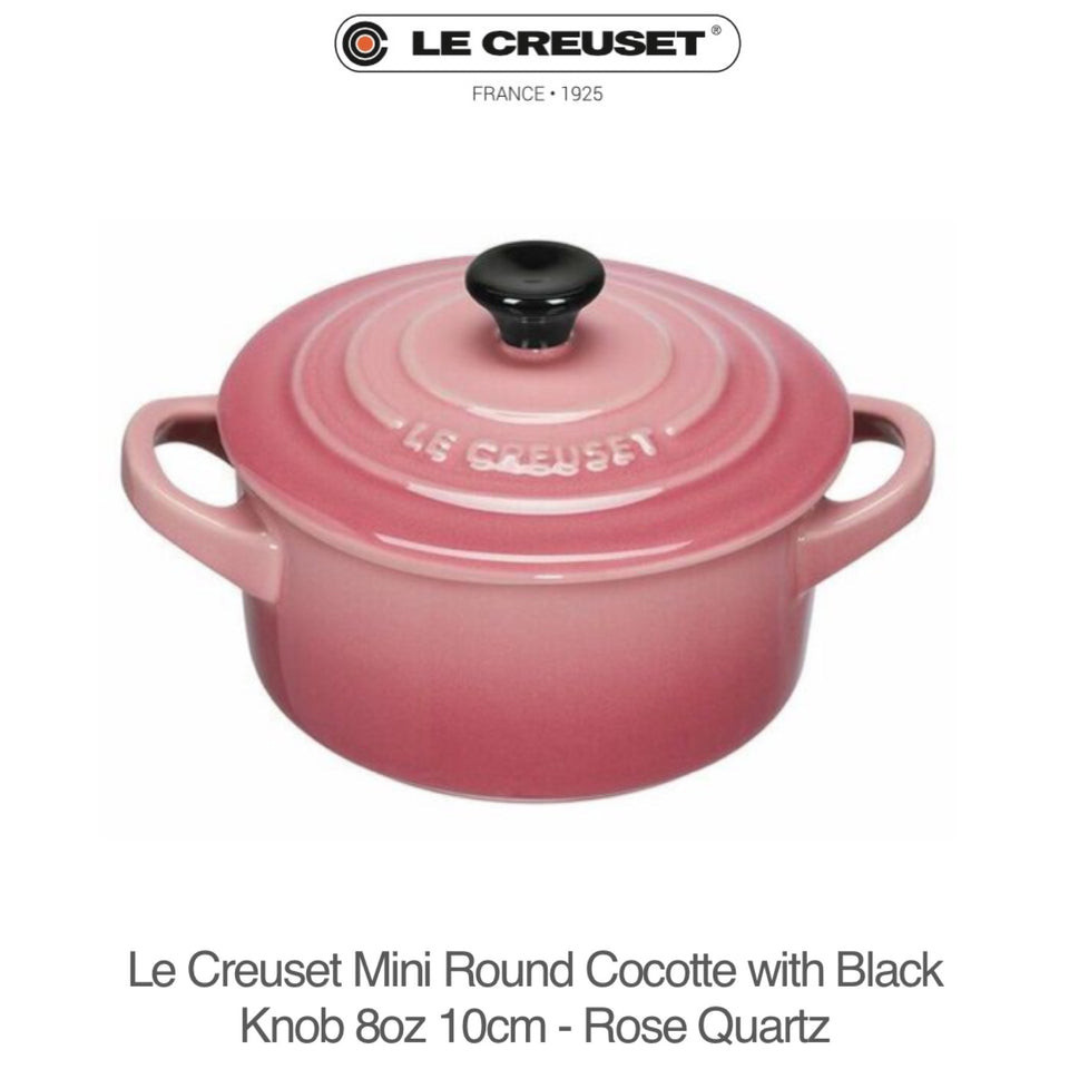 Le Creuset Signature Mini Petite Cocotte, 8 oz. 10cm - ROSE QUARTZ ...