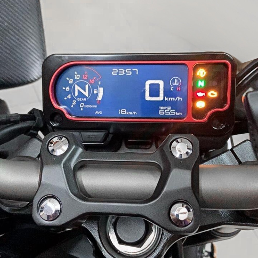 Motorcycle Speedometer Tachometer Odometer Instrument Meter Trim Frame ...