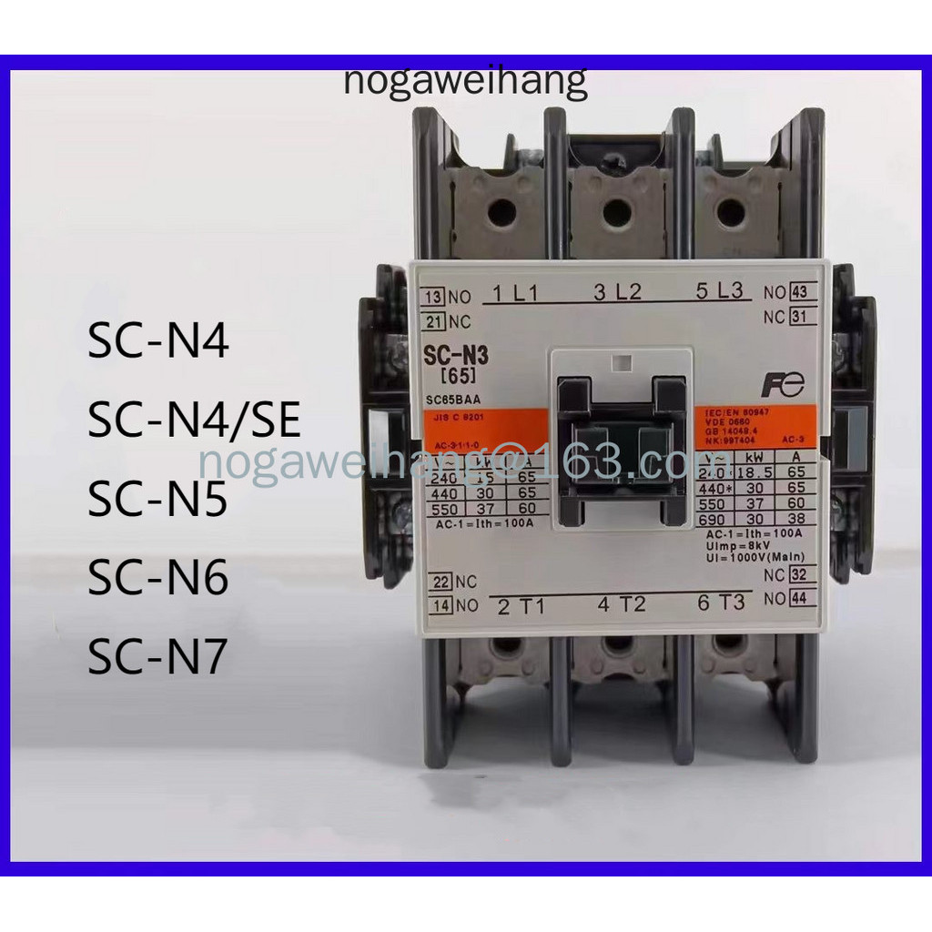Fuji Ac contactor SC-N4 N5 N6 N7 Elevator DC contactor SC-N4/SE(new and original) | Shopee ...
