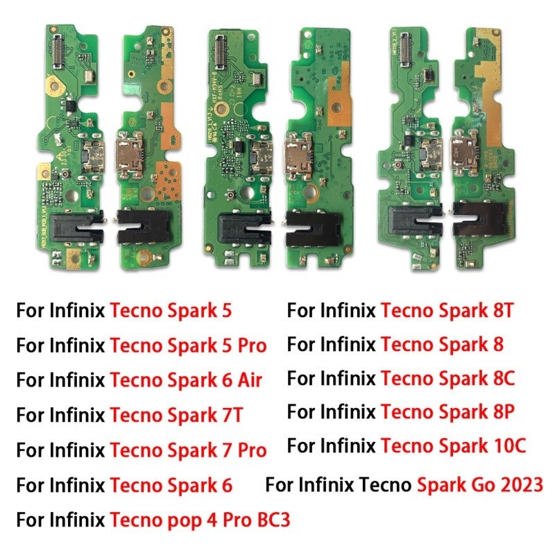 USB Charging Dock Connector Port Flex Cable For Infinix Tecno Pop 4 ...