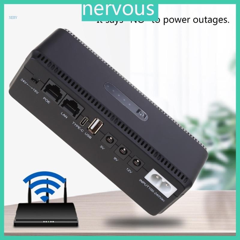 NERV Mini Portable UPS Router 5V 9V 12V Uninterruptible Power Supply ...