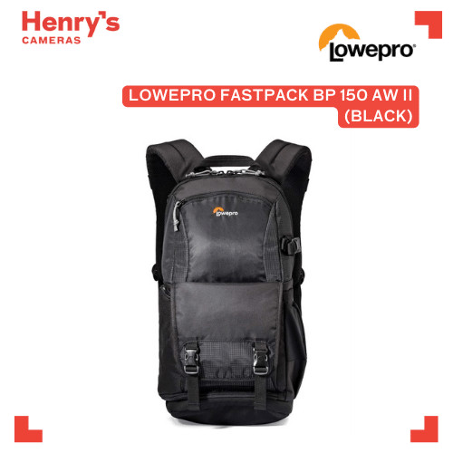 LOWEPRO FASTPACK BP 150 AW II CAMERA BAG (BLACK) - Henry's Cameras ...