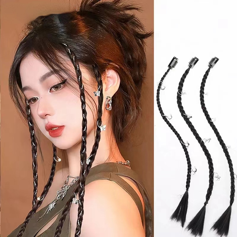 Wig braid Hair extension ponytail hairpin Twists braid dirty braid ...
