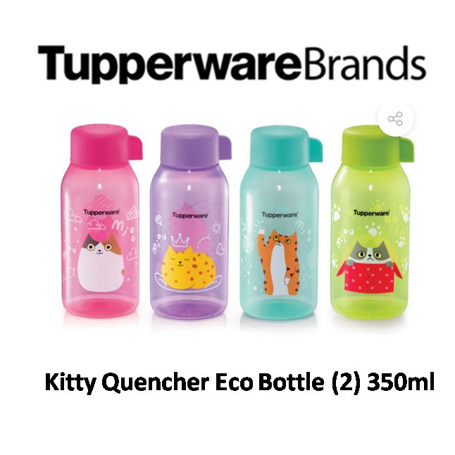 Tupperware Kitty Quencher Eco Bottle (2 units ) 350ml | Shopee Philippines
