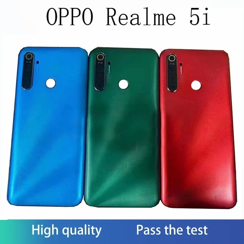 Replacement Realme 5i Back Battery Cover Door Panel Housing Case Glass ...