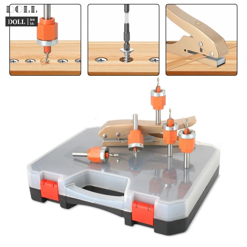 NEW>>Multi Functional Drill Bit Set for Woodwork with Countersink and ...