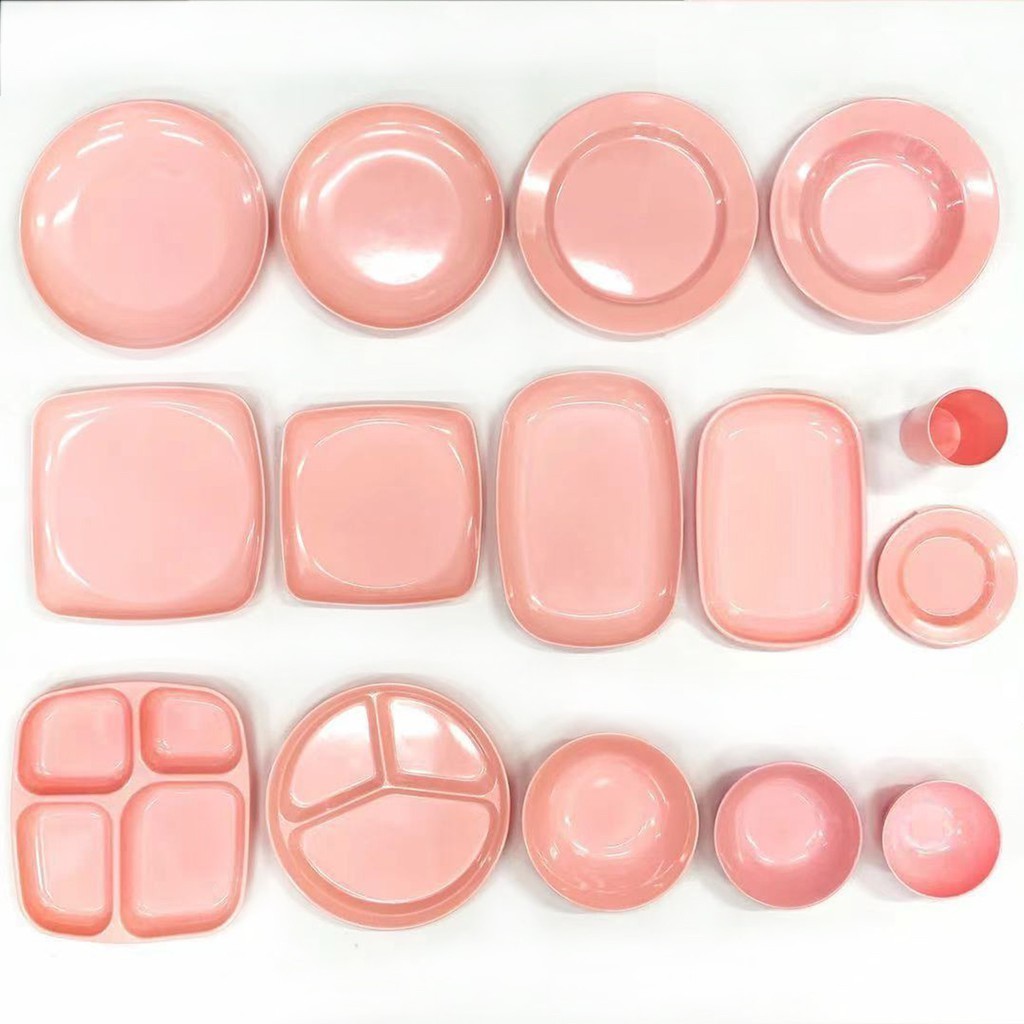 SAP Pink Melamine Cutler Various Cutlery Shatterproof Cutlery Plate ...