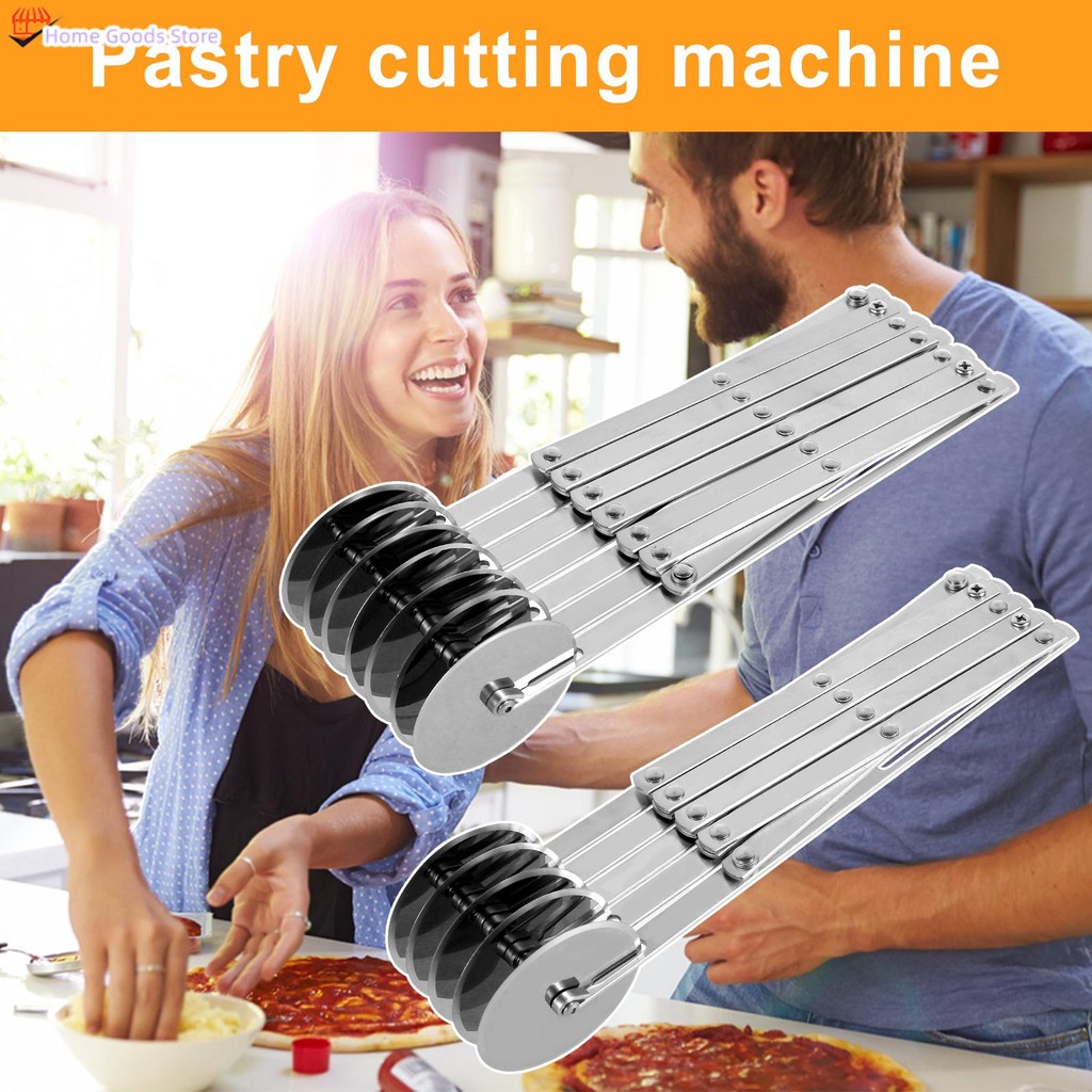 5/7 Wheel Pastry Cutter Wheel Expandable Pastry Wheel Slicer Stainless ...