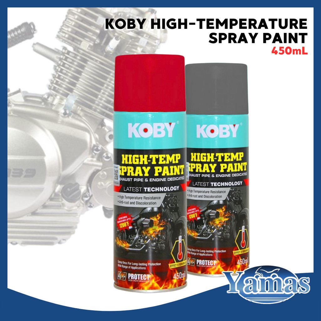 MOTORCYCLE PARTS CARE ORIGINAL KOBY HIGH-TEMP SPRAY PAINT 450ML FOR ...