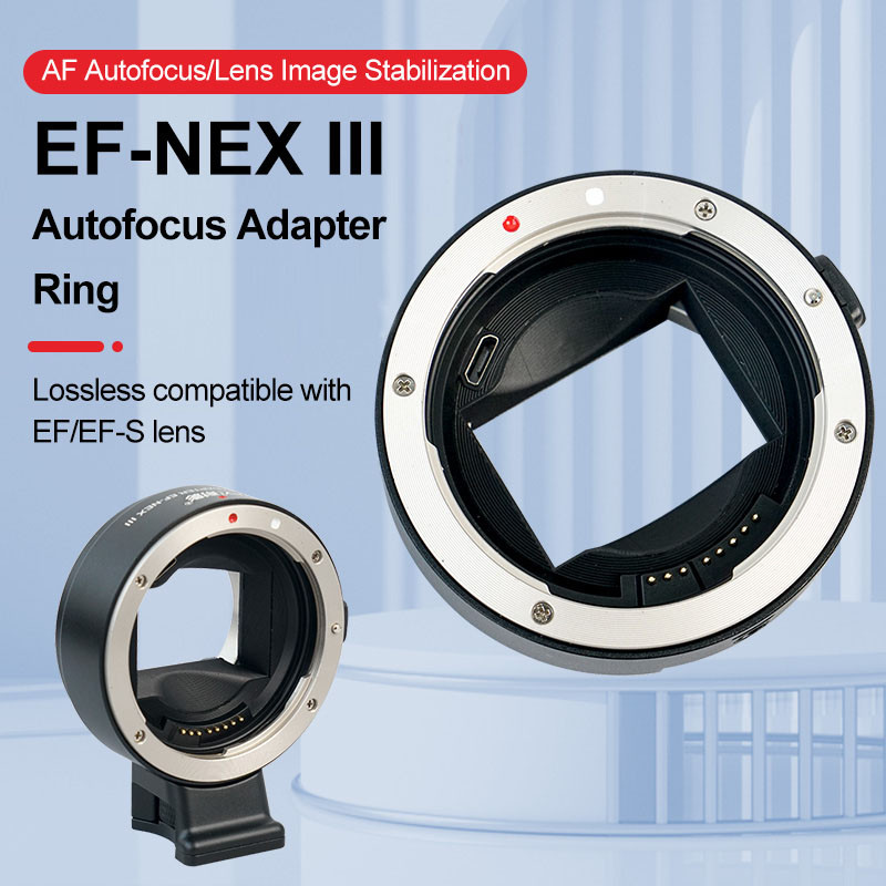 Niyi EF-NEX III Autofocus Adapter Ring Canon EF EF-S mount Lens to Sony E Camera lens to Sony E ...
