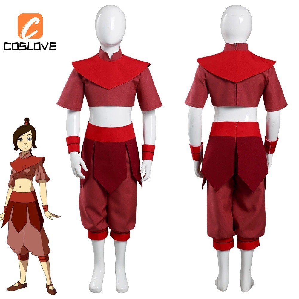 Anime Avatar The Last Airbender Ty Lee Cosplay Full Set Costume Suit ...