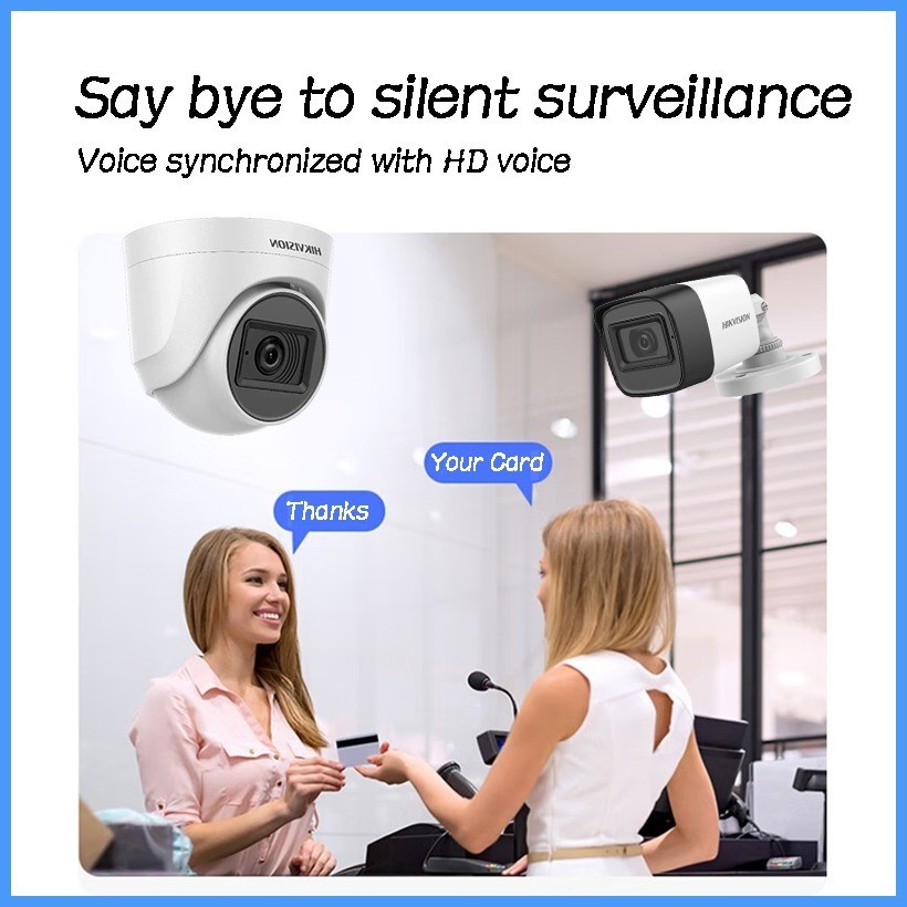 Hikvision 2MP W/Audio Smart IR High Quality 2.8mm Lens CCTV Camera ...