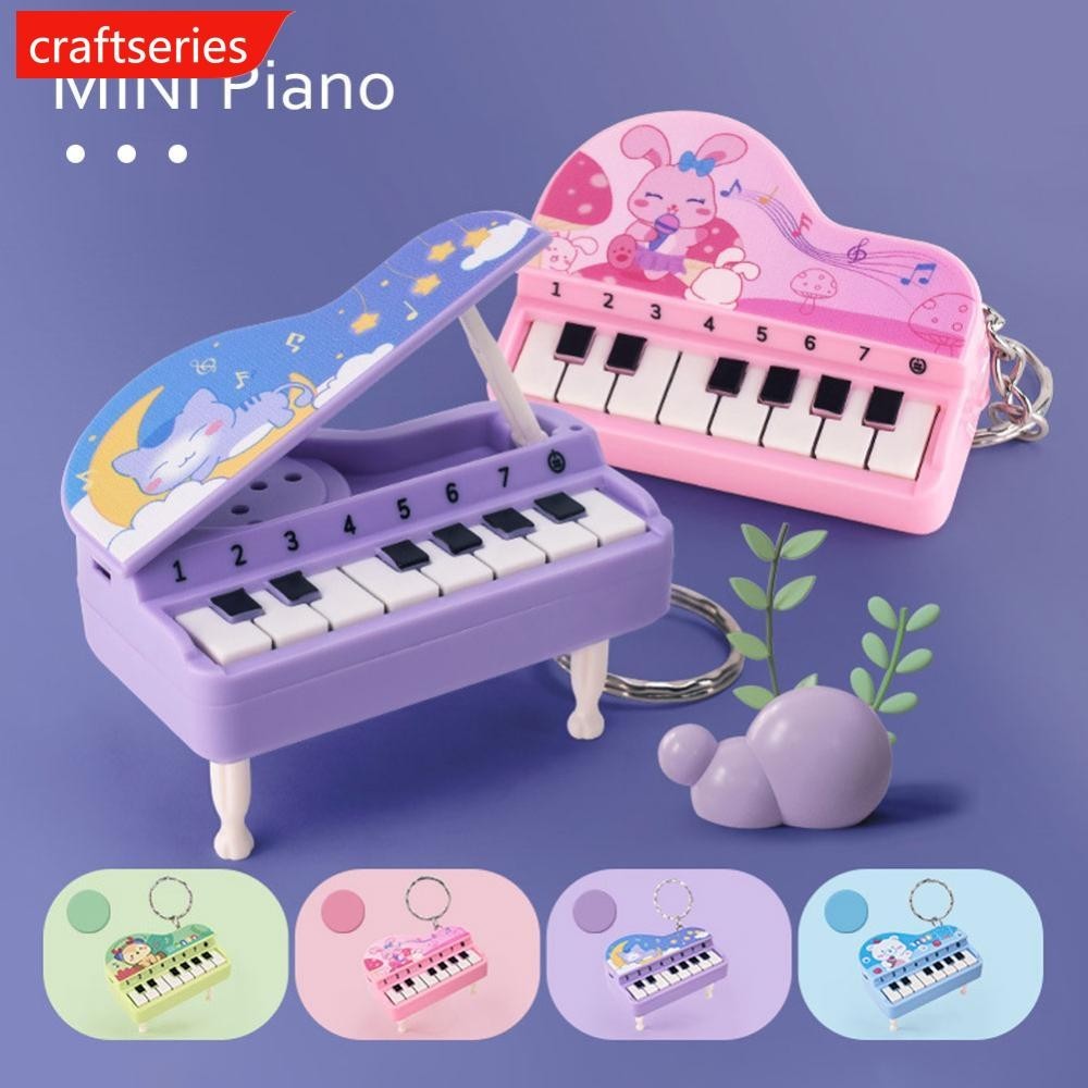 CRAFTSERIES Mini Electronic Piano with Light Training Finger Piano ...