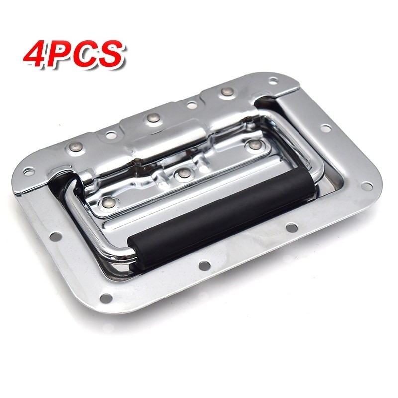 4 PCS 162*107mm Aluminium Flight Case Handle Tour Case Metal Handle ...
