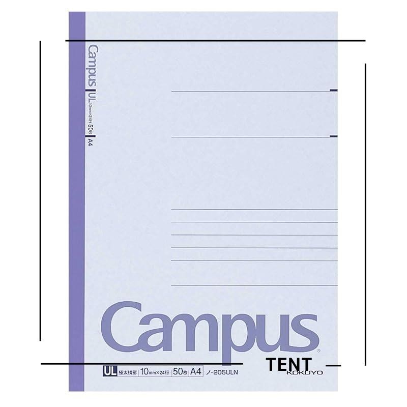 KOKUYO NOTEBOOK Campus notebook A4 extra thick horizontal ruled 50 ...