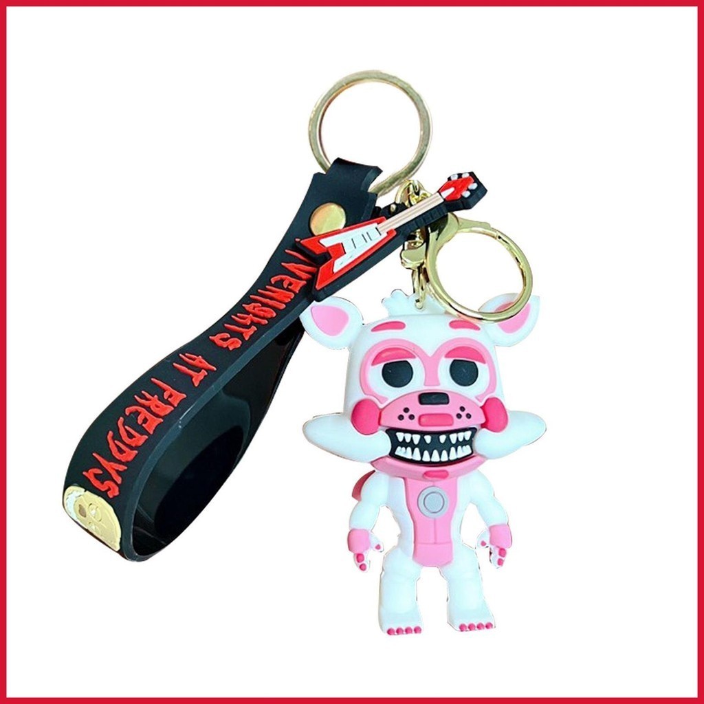 FNAF Halloween Keychain Anime Figure Freddy Keychain Collection Funtime ...