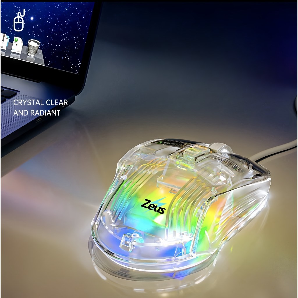 CENTRIX GD-800 Transparent LED Gaming Mouse Wired Mouse | Shopee ...