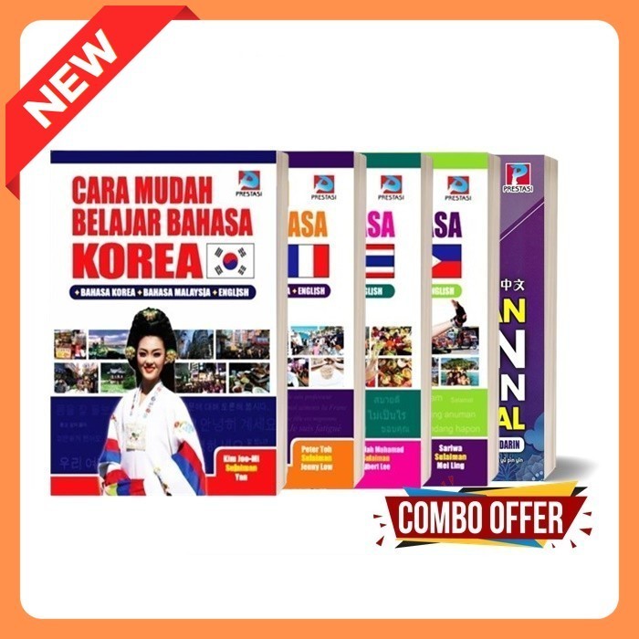 World Language Combo Easy Way To Learn Korean, Thai, Philippines, Mandarin -Easy To Learn Global ...