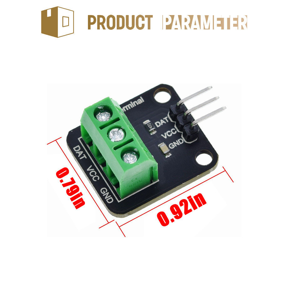 DS18B20 Temperature Sensor Module +Waterproof Digital Sensor Cable ...