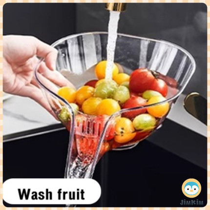 Multifunctional Drain Basket Kitchen Vegetable Basin Creative Fruit ...