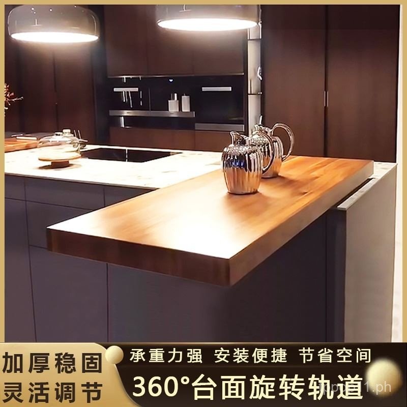 Open Kitchen Dining Table Bar Counter Pull-Out Top Sliding ...