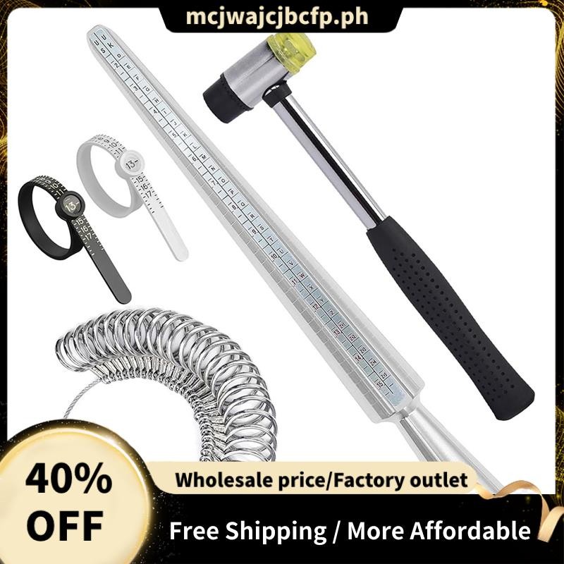 Perfect Ring Size Measuring Tool Set, Metal Mandrel Ring Sizer Finger ...