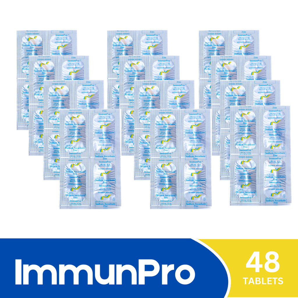 ImmunPro Sodium Ascorbate Zinc Film Coated 48 tablets immun pro by ...