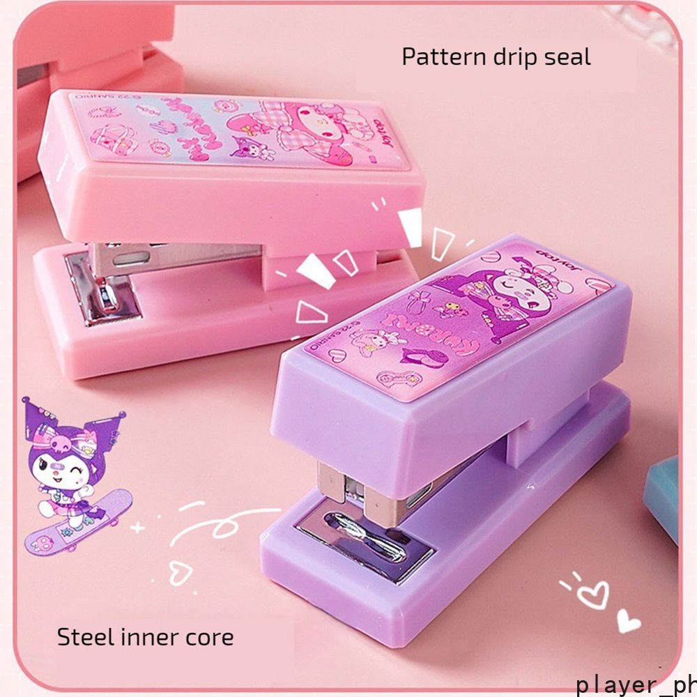 Sanrio Mini Stapler Set Portable Children Students Cute Binding Machine ...
