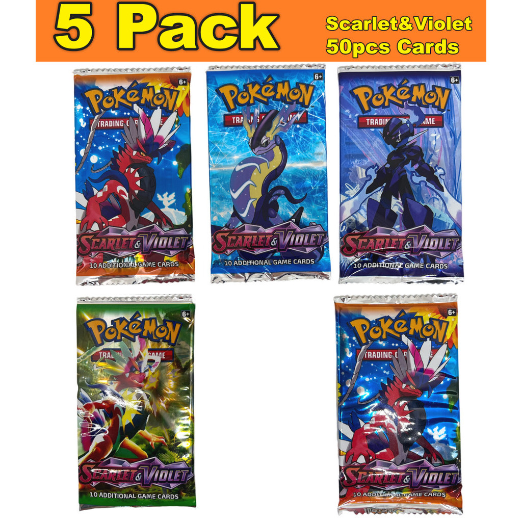 5pack 50pcs Pokemon cards CROWN ZENITH / sword and shield Silver ...