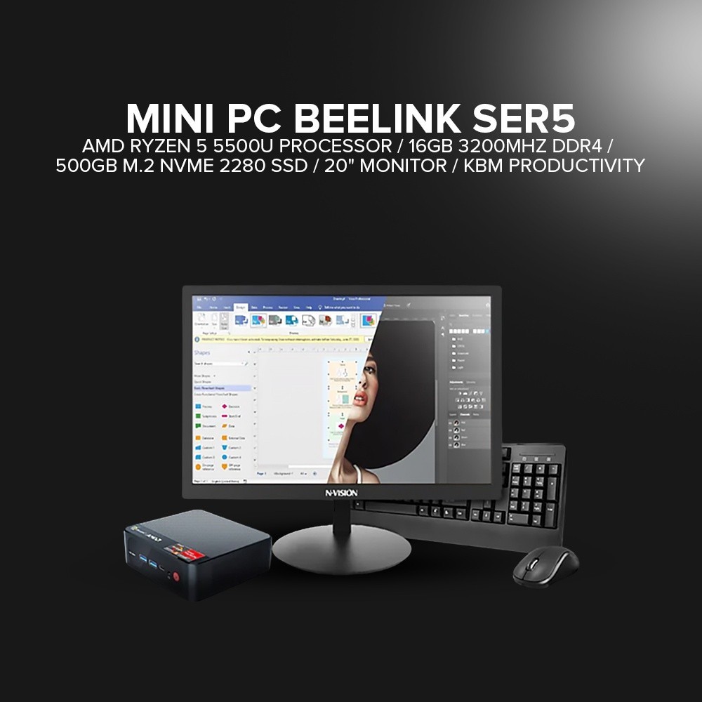 EasyPC Pocket Rocket Beelink Mini S12/SEi12/SER5/SER5 MAX/GTR7/ Mini PC ...
