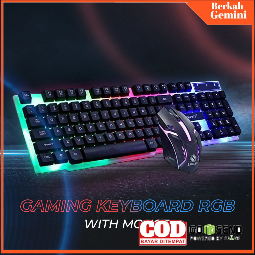Limeide Combo Gaming Keyboard RGB with Mouse - GTX300 - Black ...