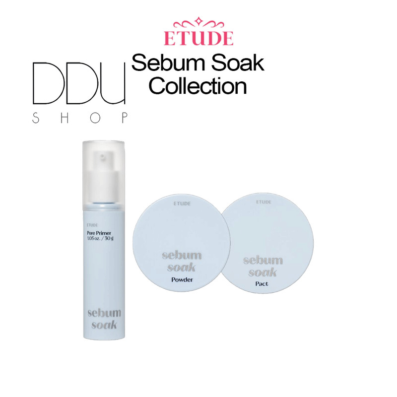 ETUDE Sebum Soak Collectiong (Sebum Soak Pact , Sebum Soak Pore Primer ...